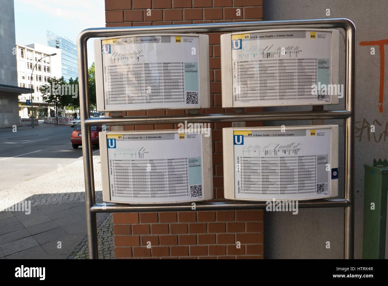 U bahn fahrplan berlin -Fotos und -Bildmaterial in hoher Auflösung – Alamy
