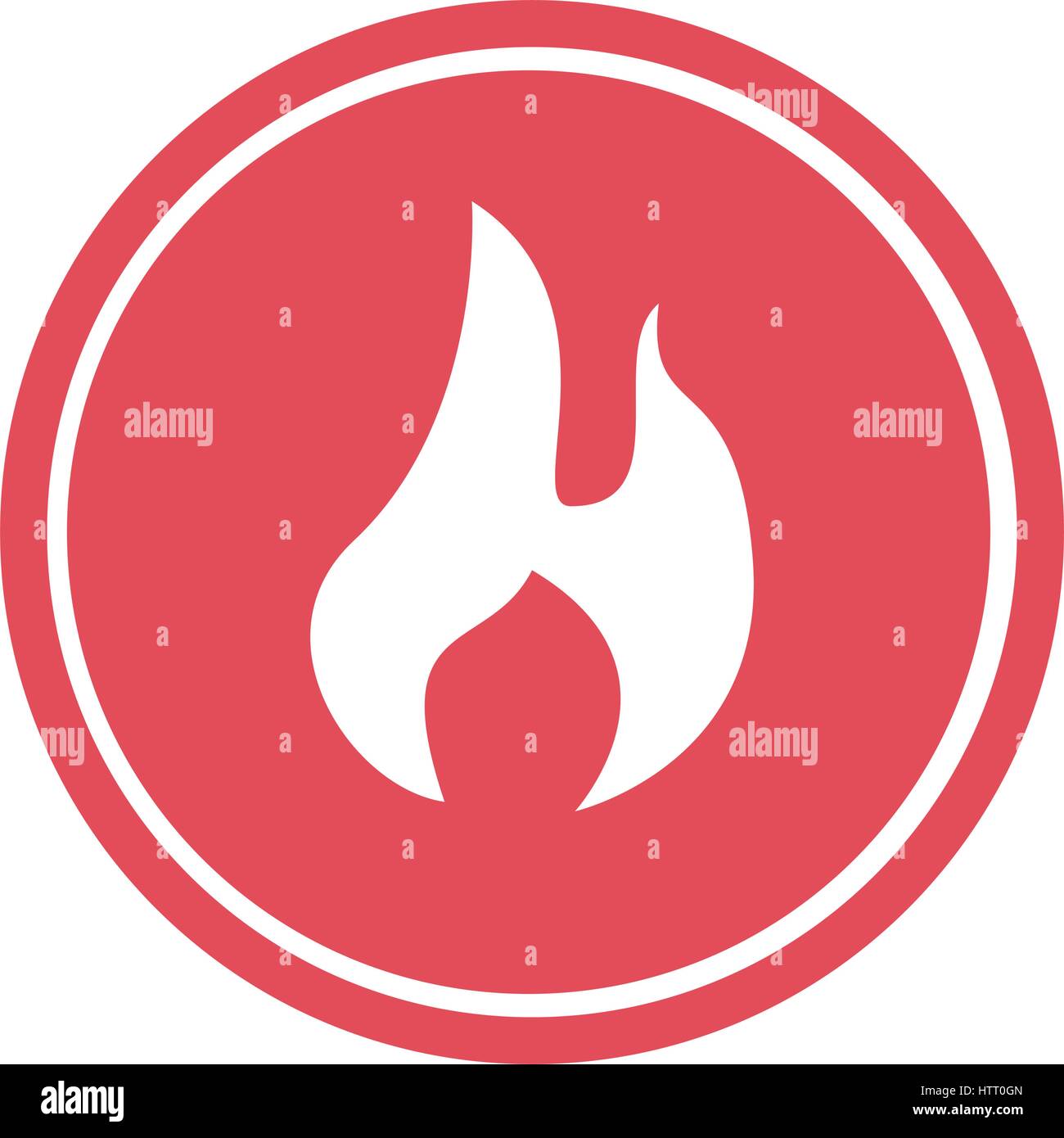 Feuer Flamme Zeichen Symbol Stock-Vektorgrafik - Alamy