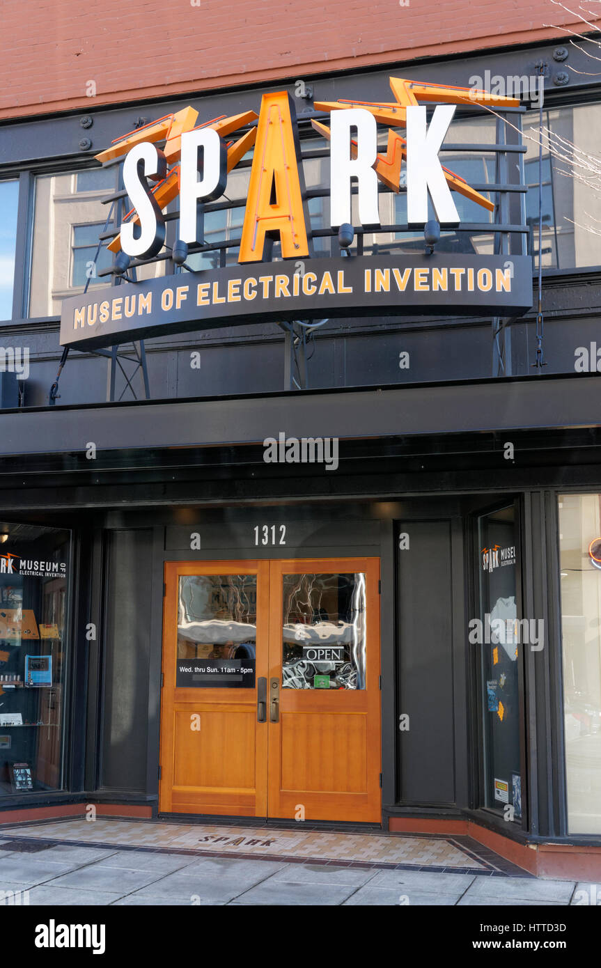 Spark Museum of elektrische Invention in die Innenstadt von Bellingham ...
