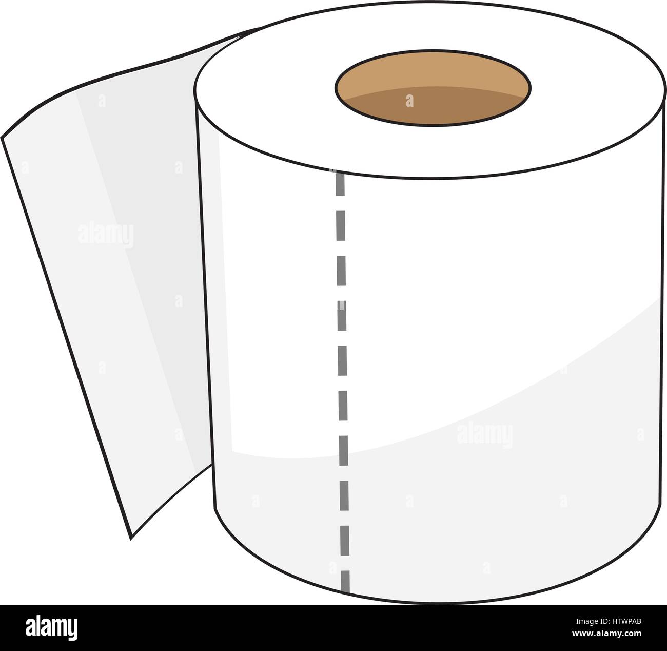 Papierrolle cartoon Stock-Vektorgrafiken kaufen - Alamy