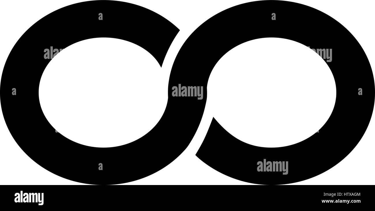 Grenzenlose Zeichen Symbol. Unendlichkeitszeichen isoliert auf weißem ...