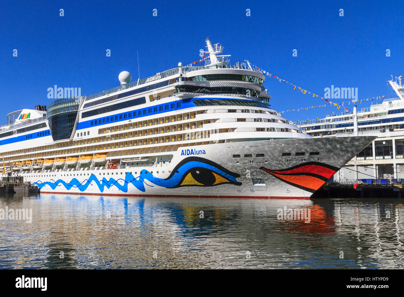 Kreuzfahrtschiff Aida Luna, Hudson River, Manhattan, New York City, New ...