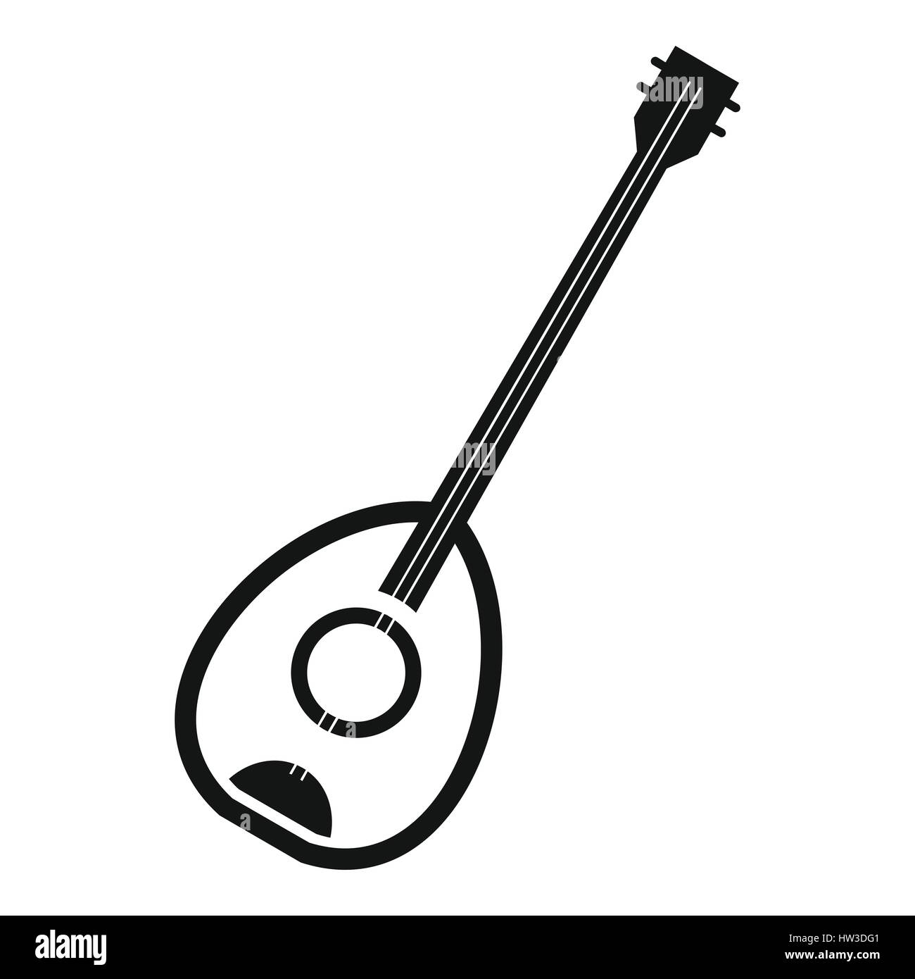 Saz turkish music instrument icon -Fotos und -Bildmaterial in hoher ...