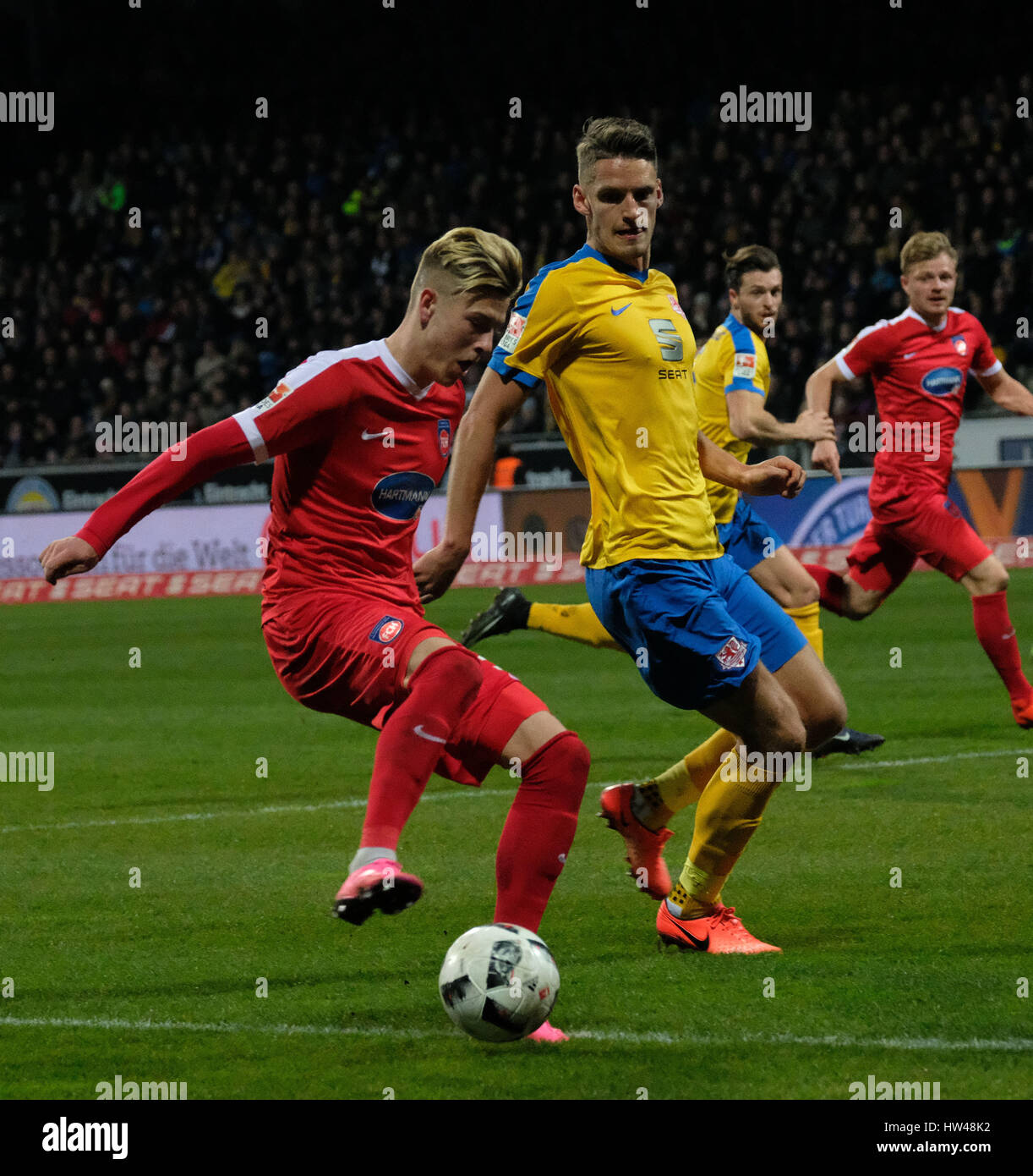 Braunschweig, Deutschland. 17. März 2017. Braunschweiger Gustav Valsvik ...