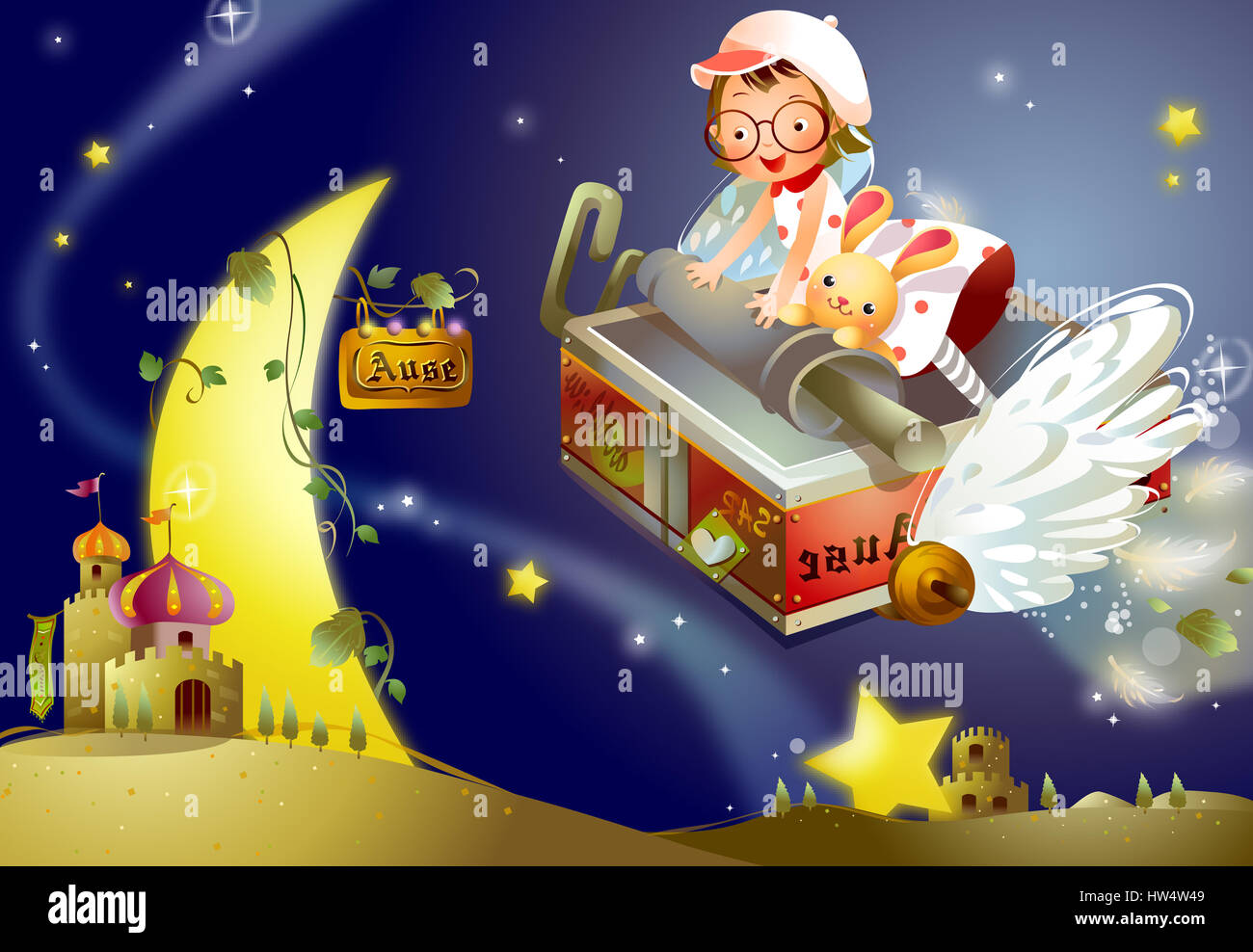 Clipart illustration castle fantasy -Fotos und -Bildmaterial in hoher ...