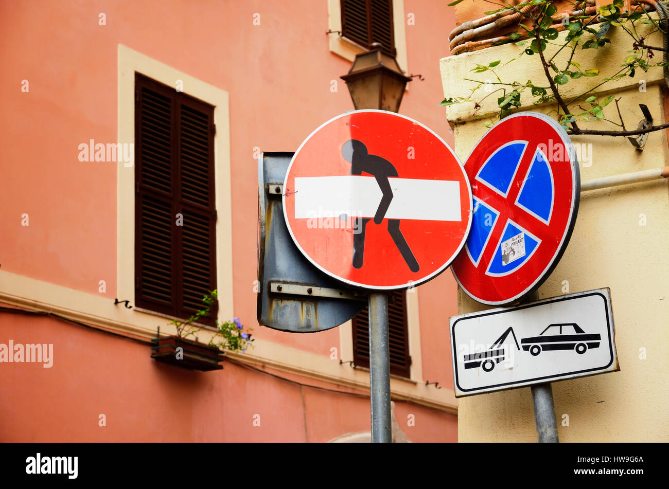 Verkehrszeichen Italien Bedeutung