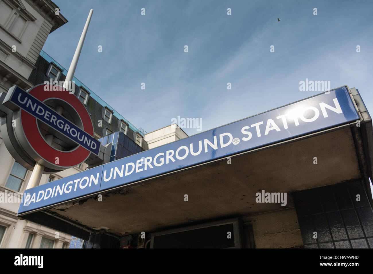 London Underground Paddington Tube Station Stockfotos & London ...