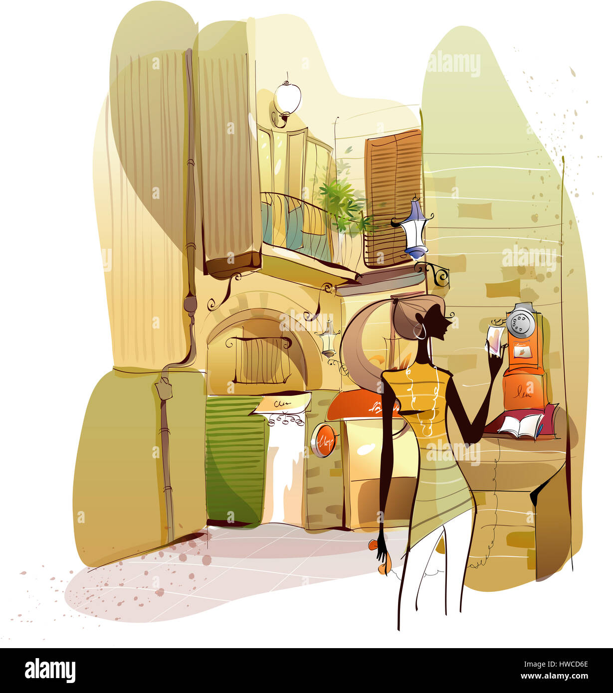 Arch, Balkon, Fassade, Gebäude Struktur, Cafe, legere Kleidung, Farbe ...