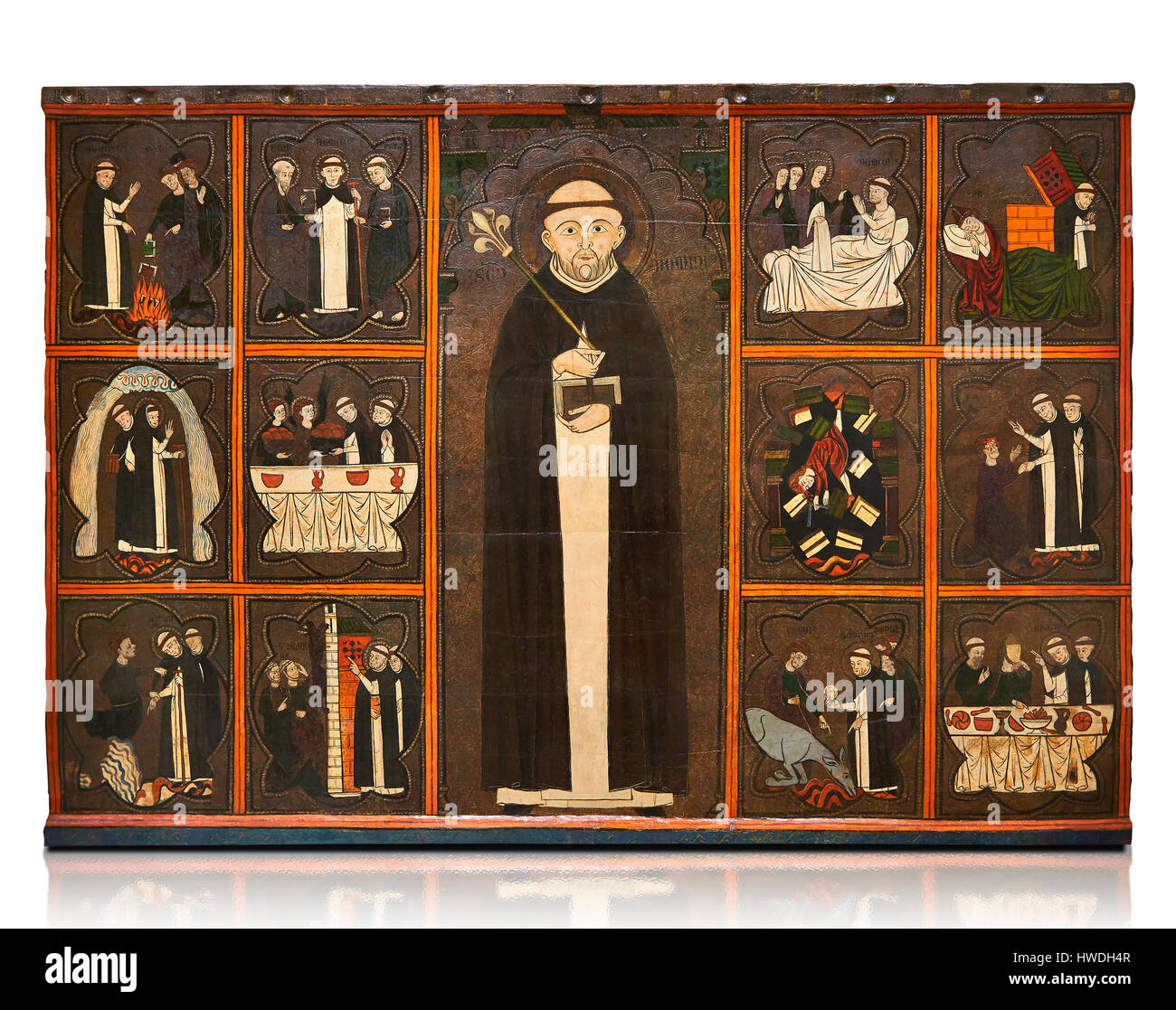 Gothic Panel aus dem Leben des Hl. Dominikus, Nationalmuseum für ...