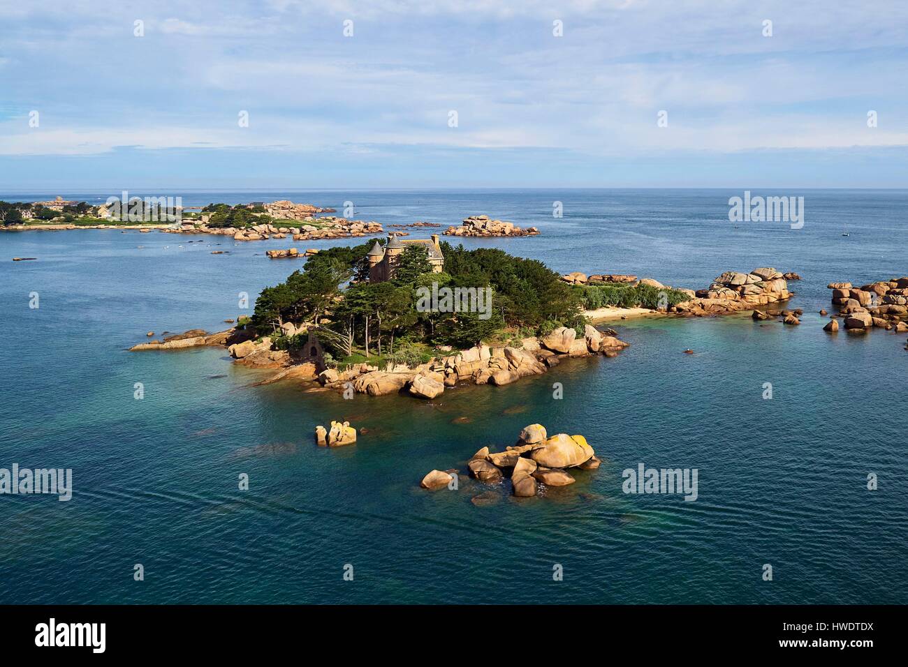 Frankreich, Côtes-d ' Armor, Küste von Granit rose, Trégastel ...