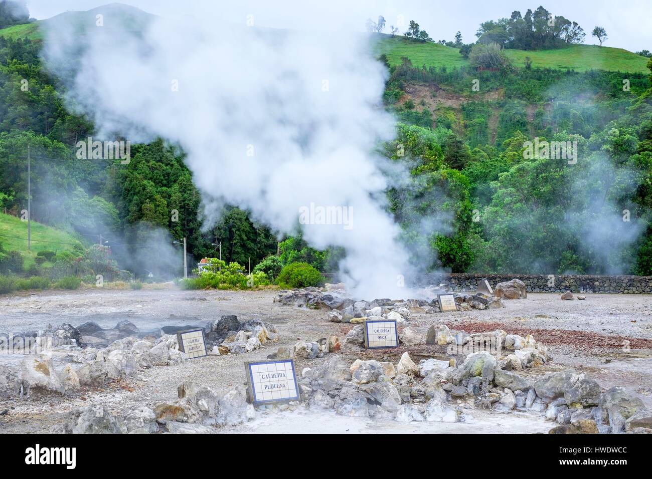 Portugal, Azoren Archipel, Sao Miguel Insel, Furnas, vulkanischen ...