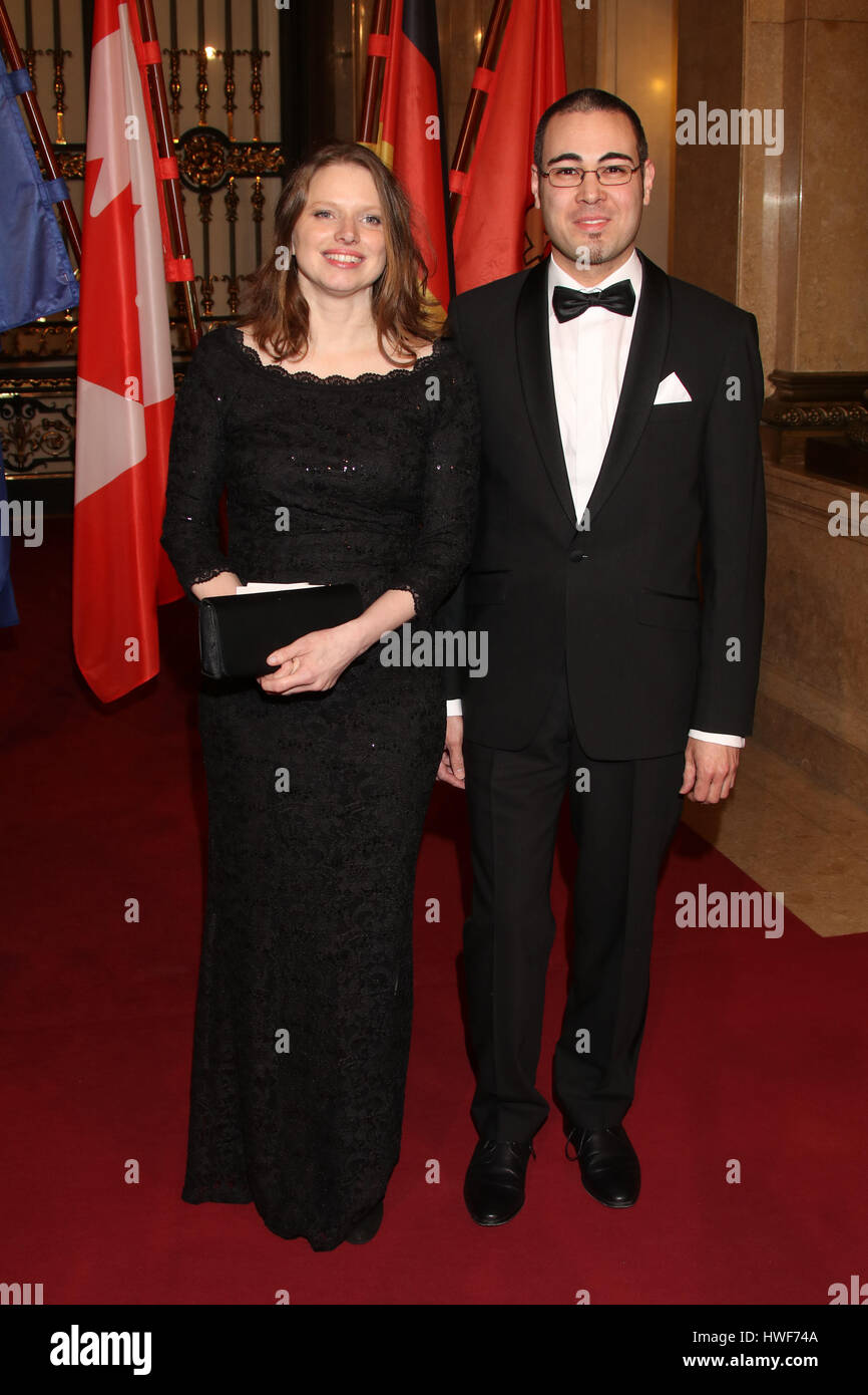 Gast, die Teilnahme an traditionellen jährlichen Matthiae Mahl ...