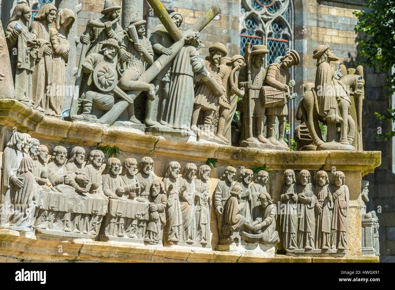 Frankreich, Plougastel-Daoulas, Finistere, dem Kalvarienberg zwischen ...