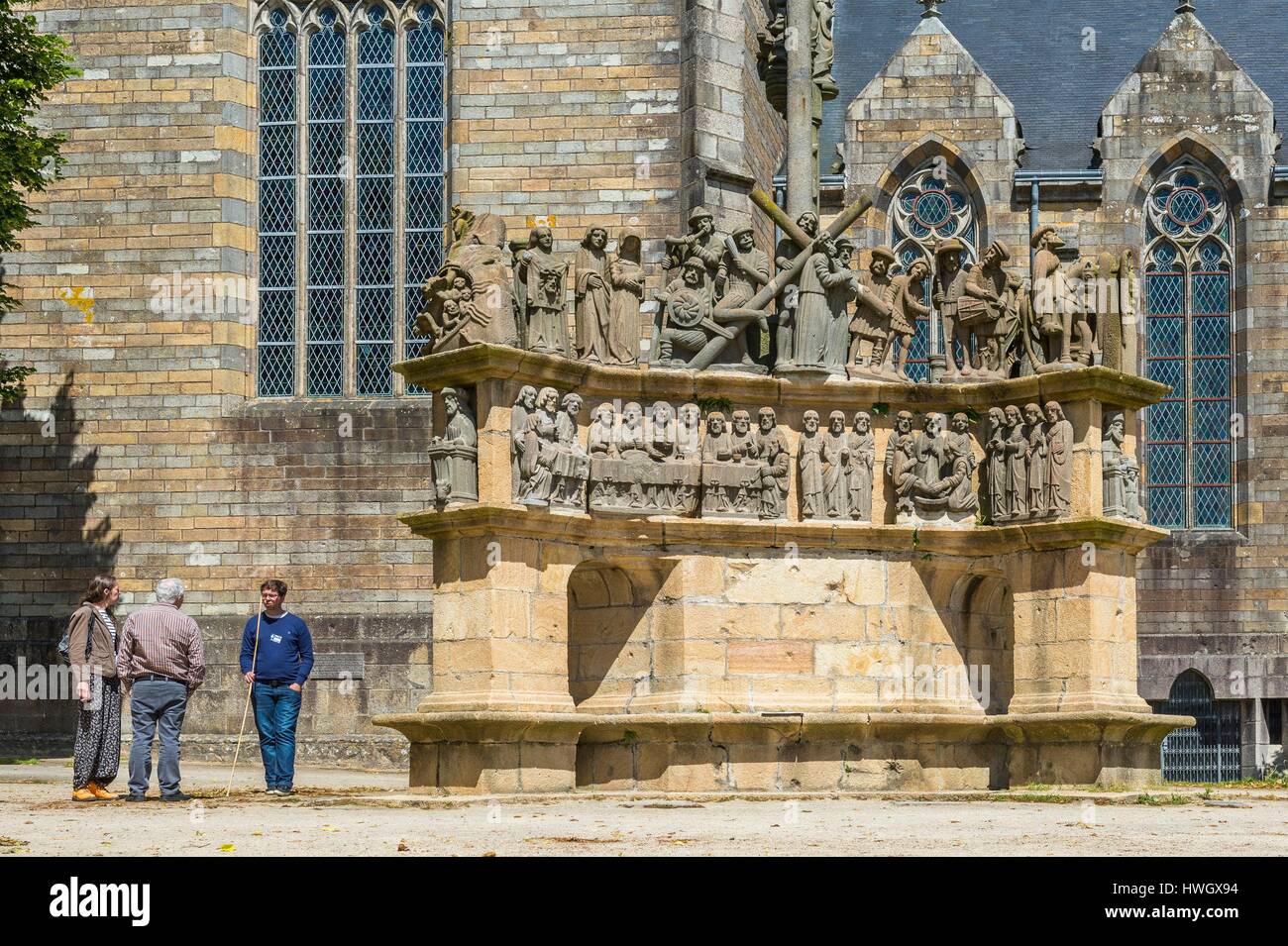 Frankreich, Plougastel-Daoulas, Finistere, dem Kalvarienberg zwischen ...