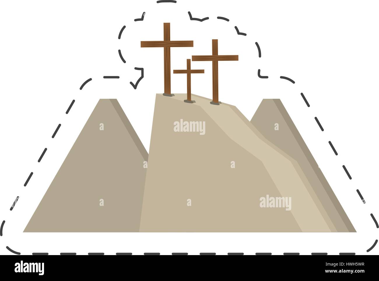 Jesus licht kreuz baum Stock-Vektorgrafiken kaufen - Alamy