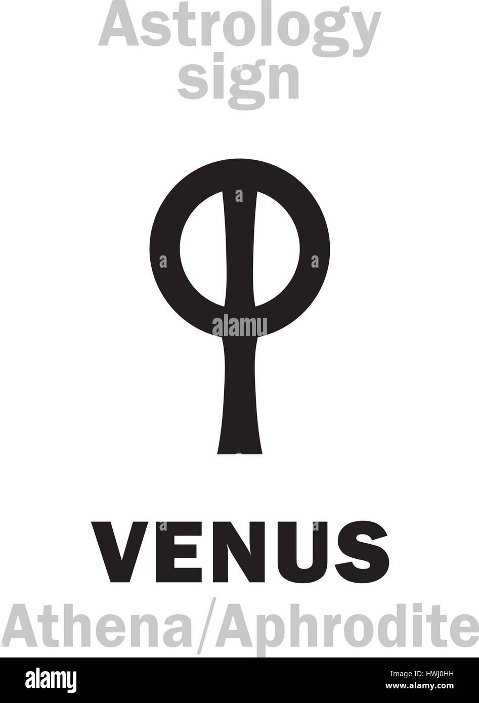 Astrologie-Alphabet: VENUS (Aphrodite), der planetarischen Star (Planet ...