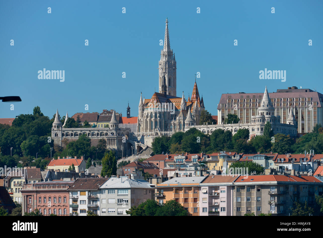 Matthiaskirche, die Fischerbastei, Burgberg, Budapest, Ungarn ...
