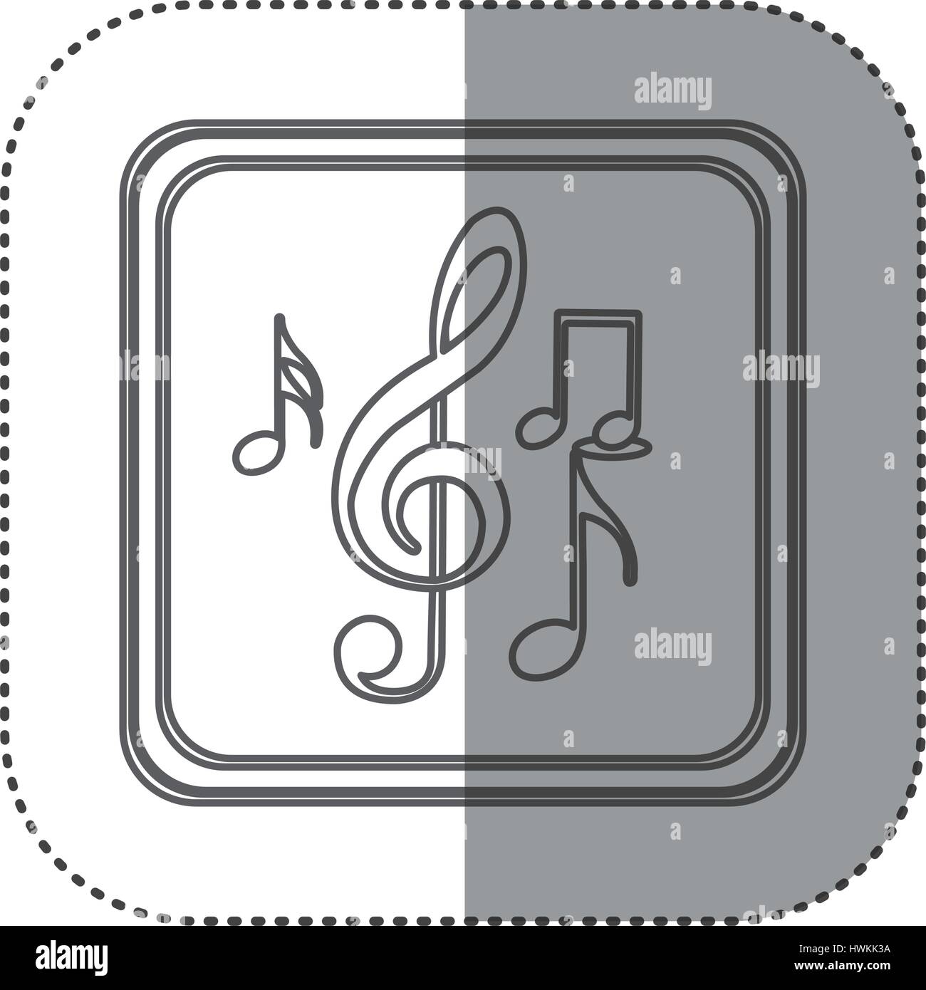 Abbildung Symbol Musik Zeichen Symbol Stock-Vektorgrafik - Alamy