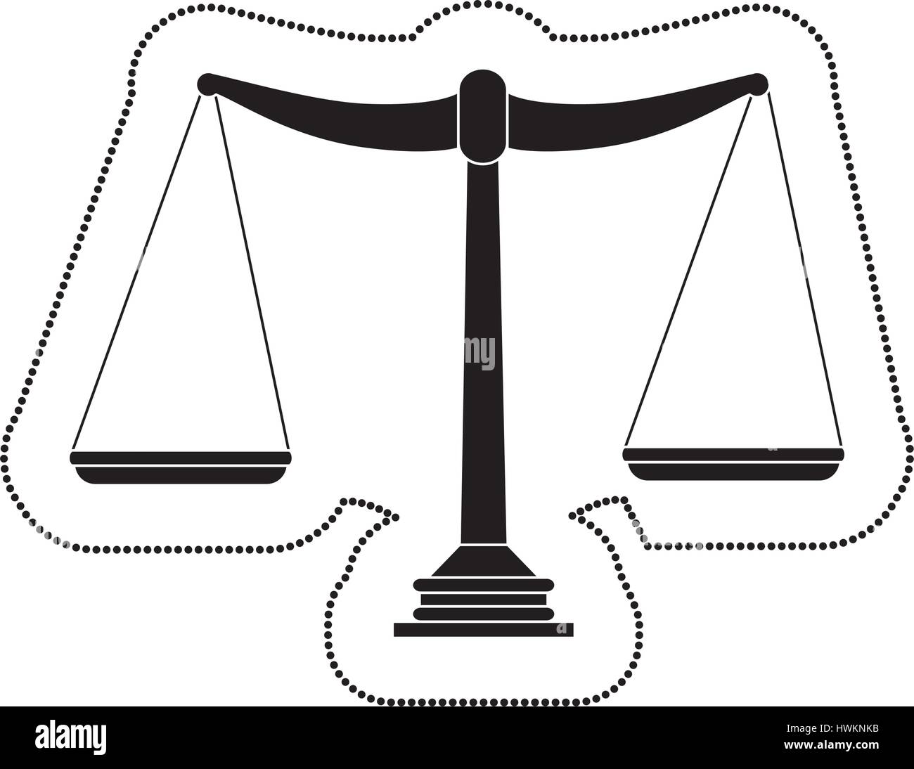 Maßstab des Rechts isoliert Symbol Vektor-Illustration-design Stock ...