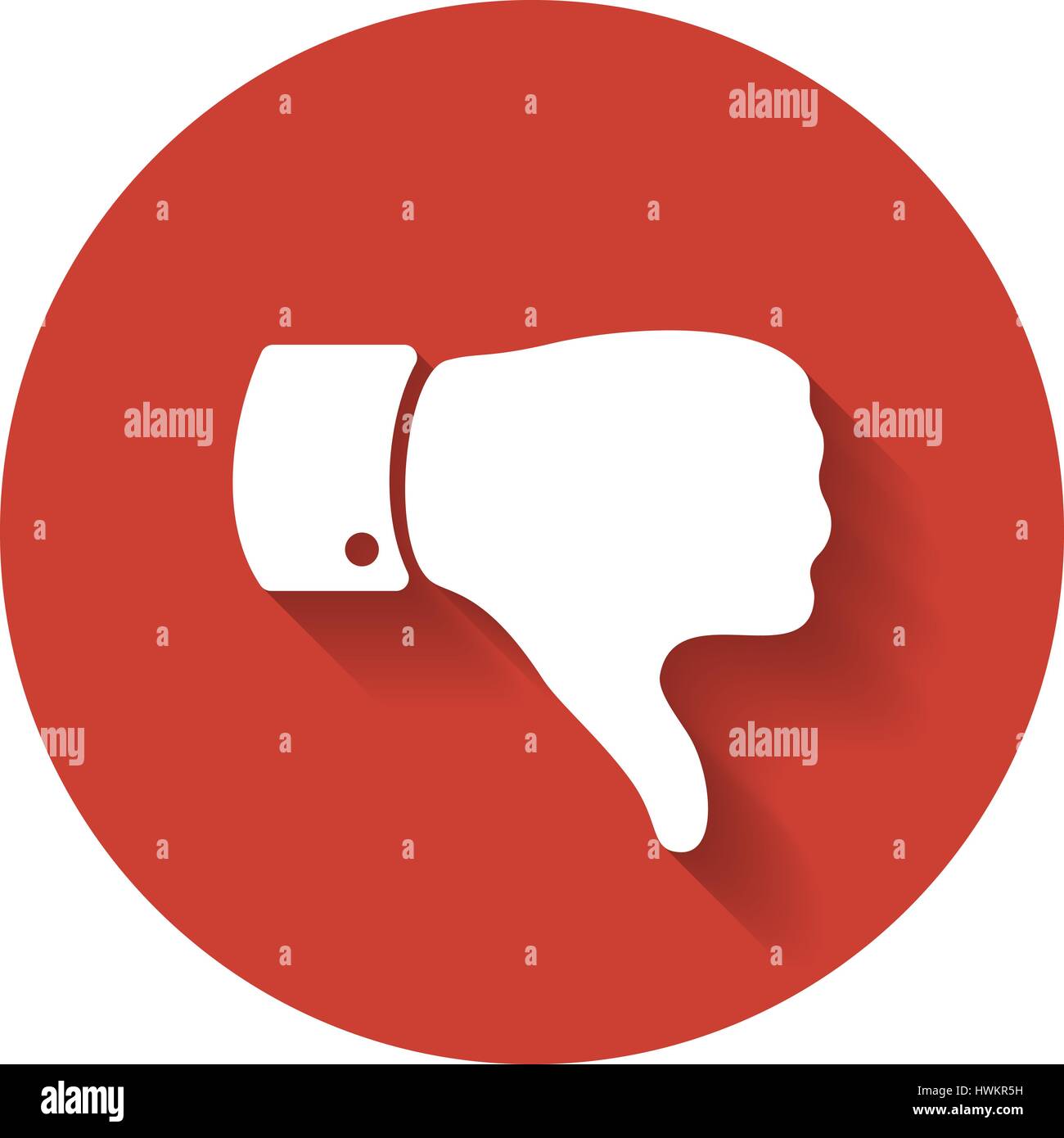 Daumen Sie nach unten Symbol. Menschliche Hand-Symbol. Zeichen wie gut ...