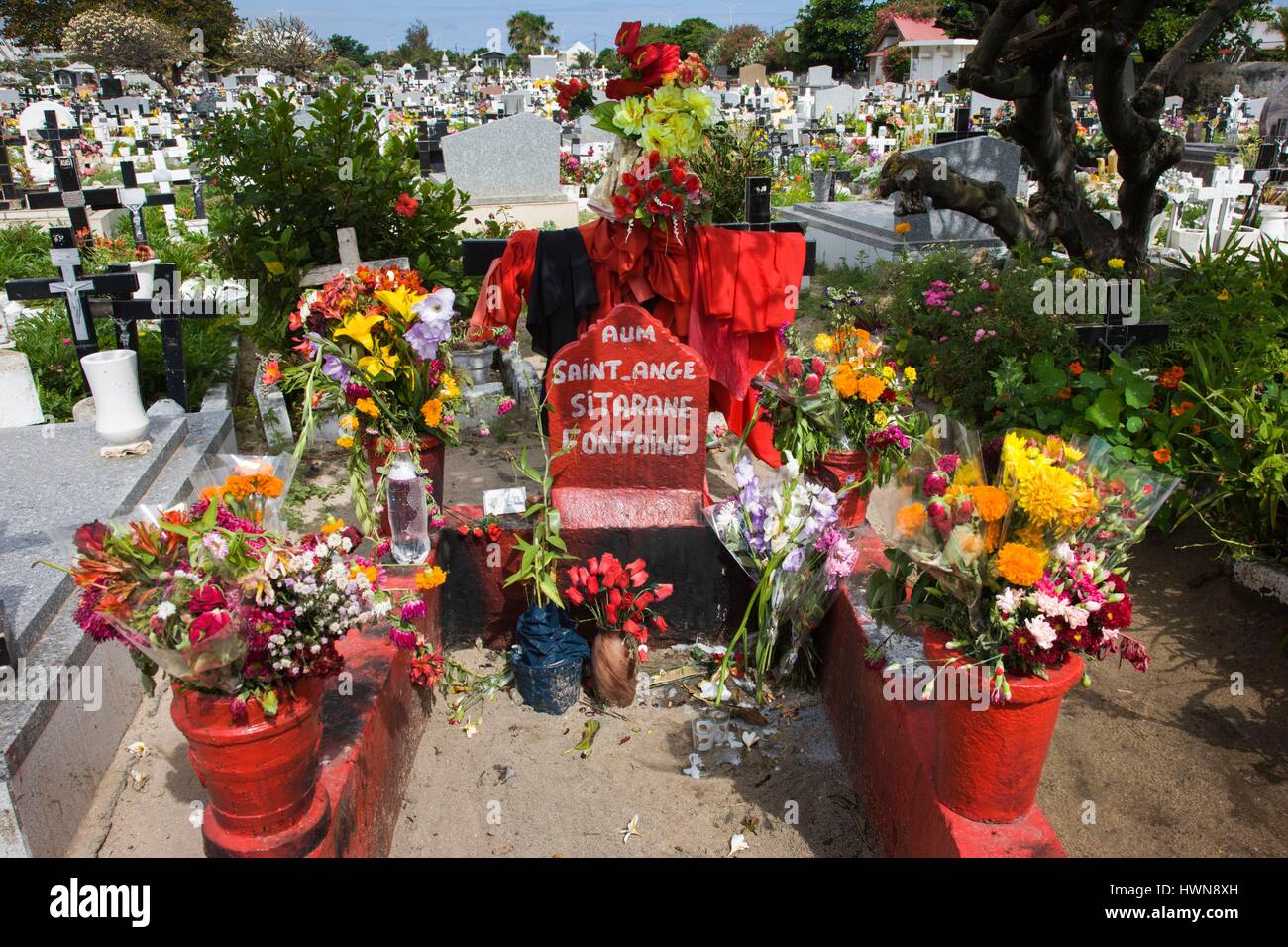 Frankreich, La Réunion, als Weltkulturerbe von UNESCO, St-Pierre, Grab ...
