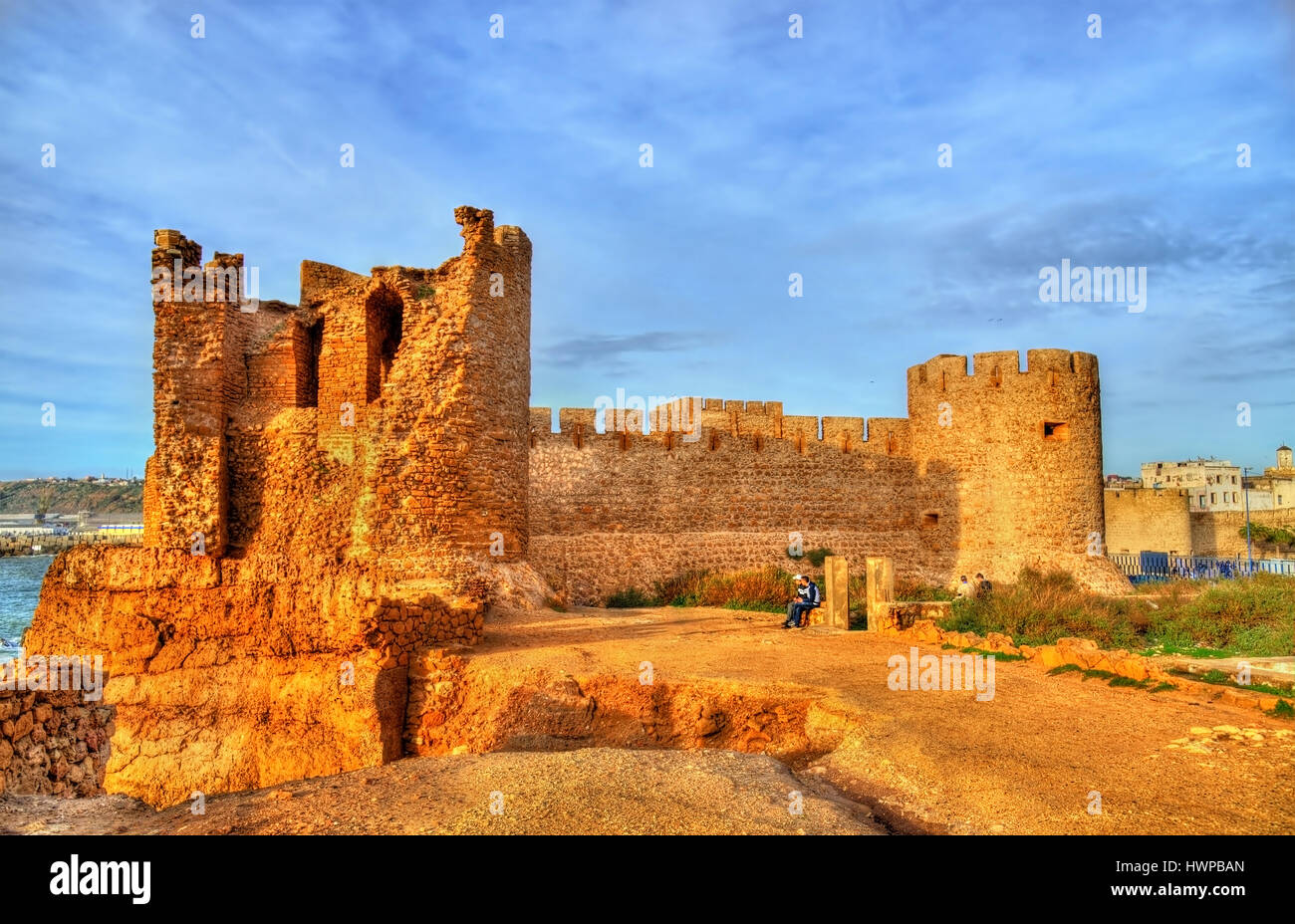 Dar-el-Bahar Festung an der Atlantikküste von Safi, Marokko ...