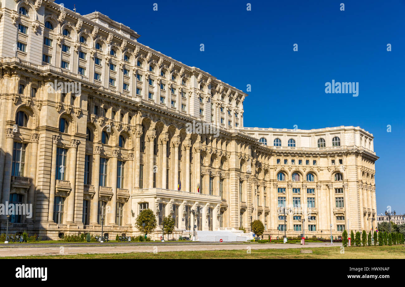 Romania bucharest city parliament building -Fotos und -Bildmaterial in ...