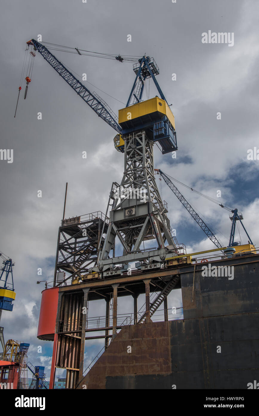 Hamburger Hafen, Hafen, Hafen, Segeln, Schiff, Container, Kran, Kran ...