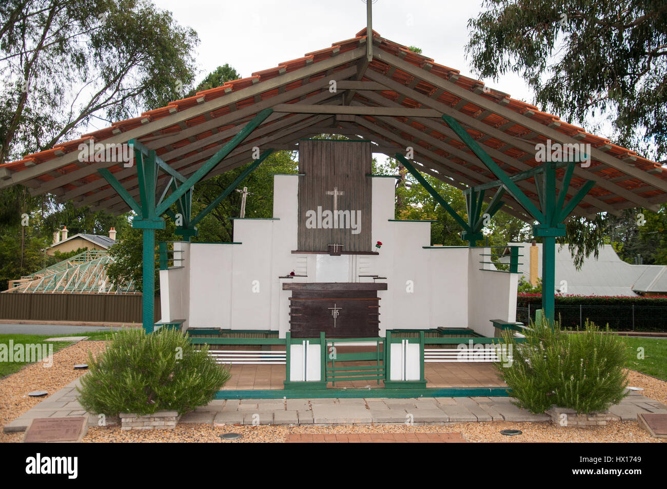 Rekonstruierten POW-Kapelle von Changi, Singapur, bildet heute das ...