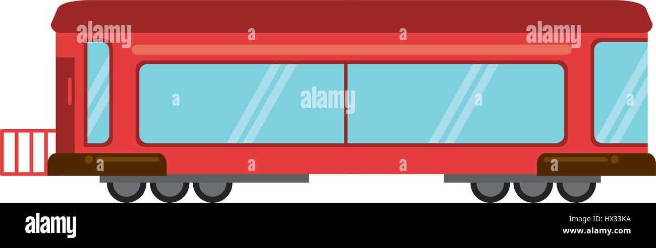Roter zugwagen Stock-Vektorgrafiken kaufen - Alamy