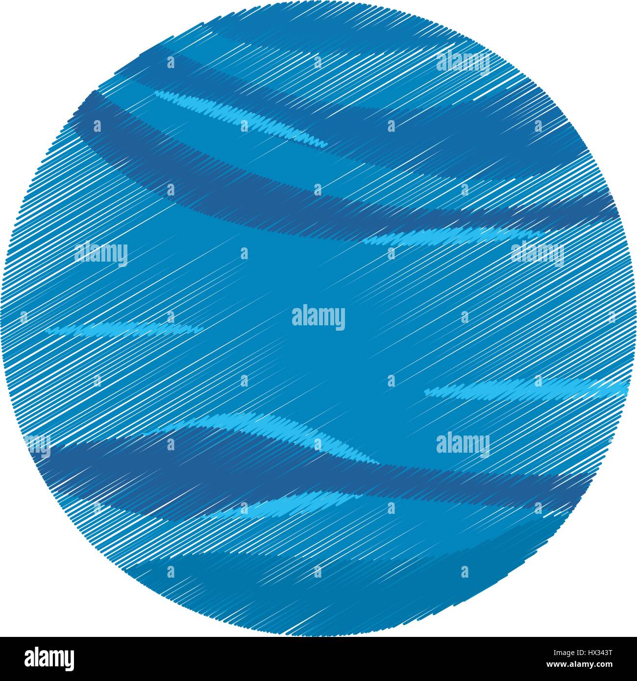 Zeichnung Neptun Planeten Universum Galaxie Stock Vektorgrafik Alamy