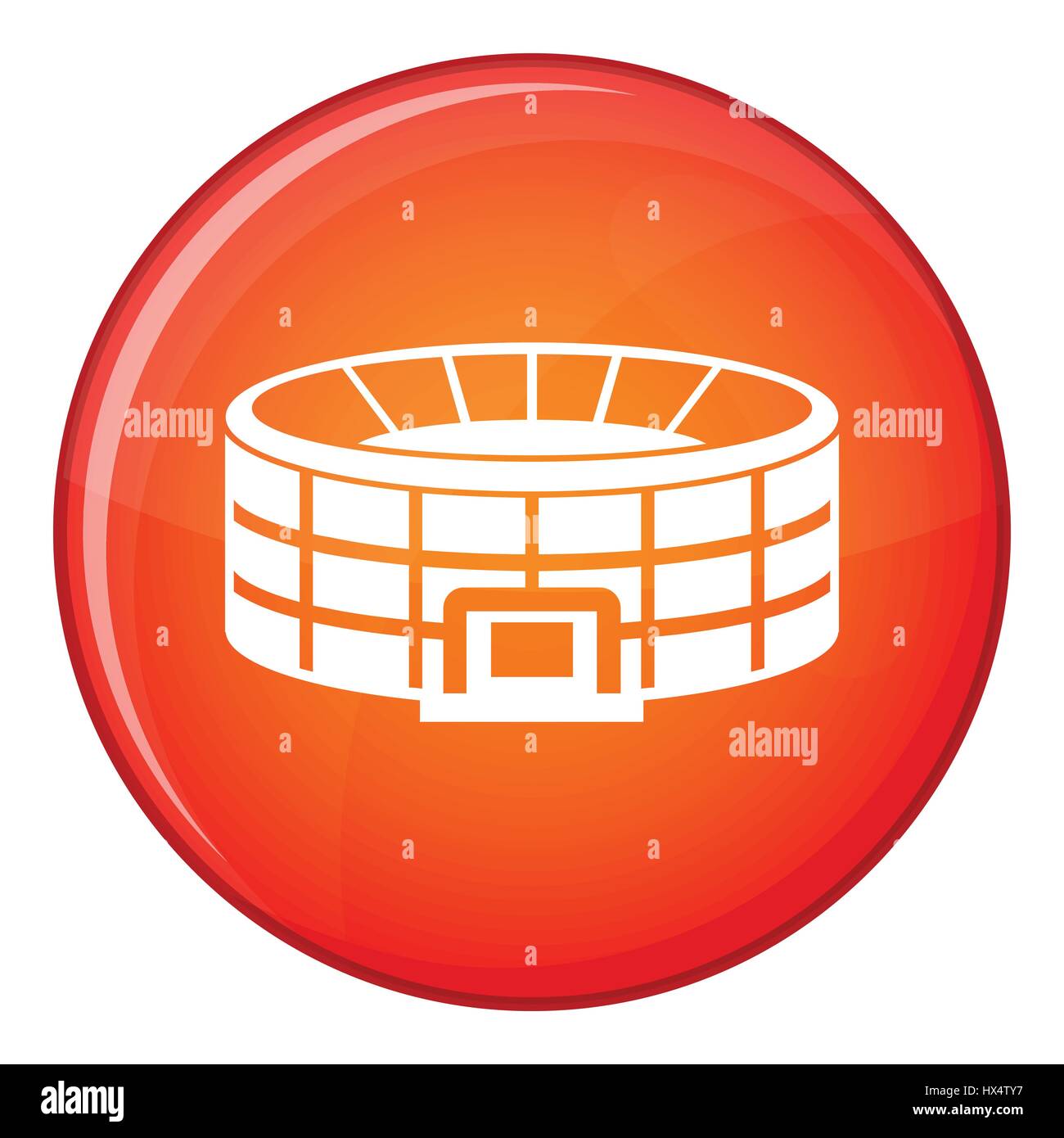 Stadion-Symbol, flachen Stil Stock-Vektorgrafik - Alamy