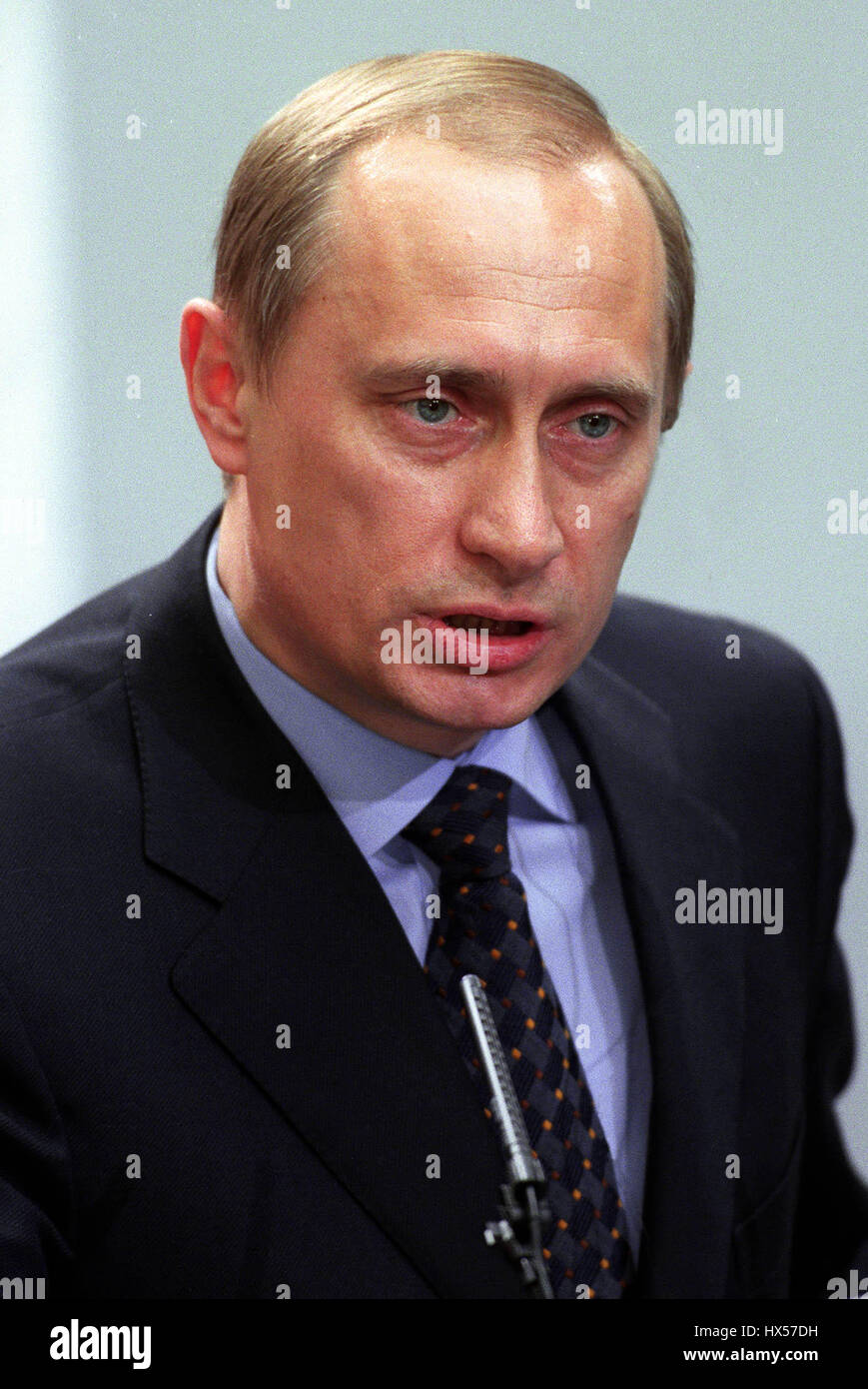 VLADIMIR PUTIN Präsident Russlands 17. April 2000 Stockfotografie - Alamy