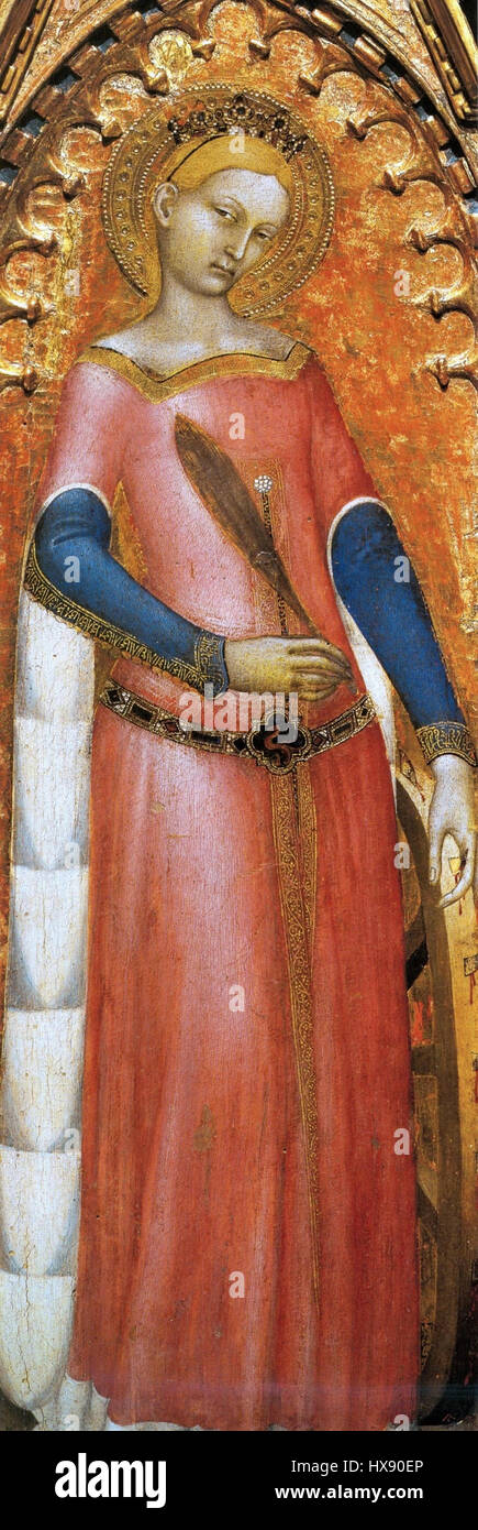 Das „Prato Polyptychon“ ist ein Renaissance-Altar mit der Heiligen Katharina von Alexandria. Das ...