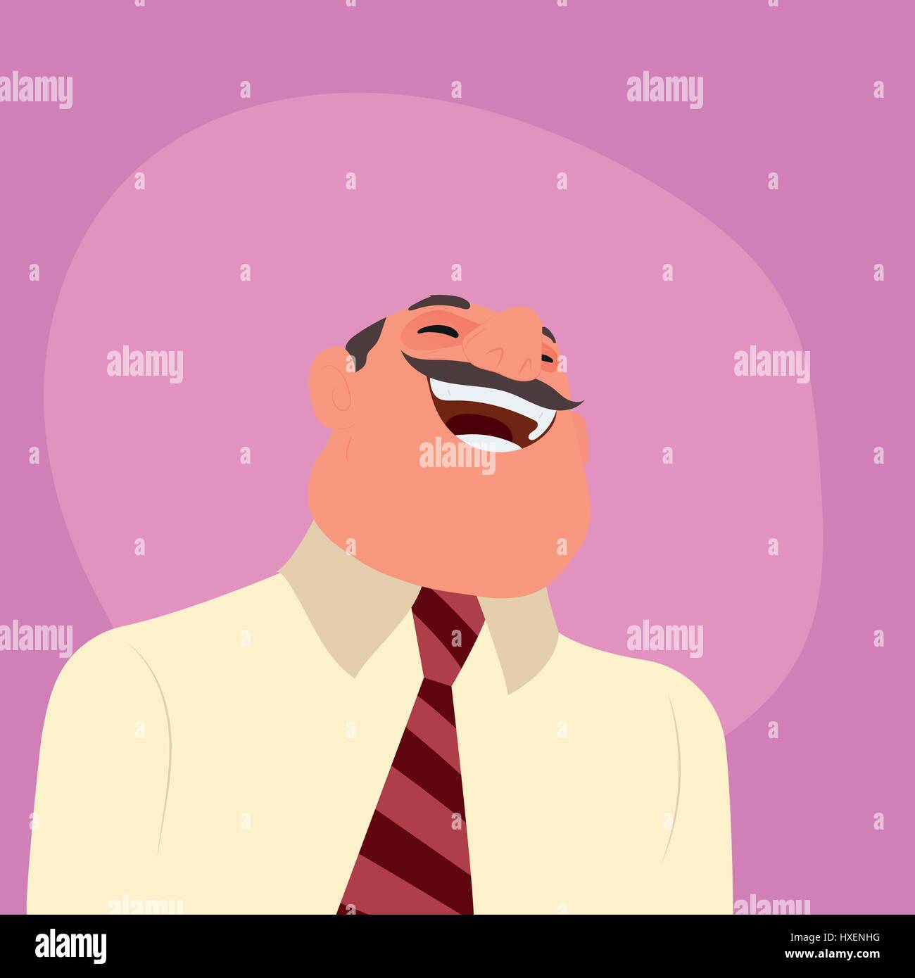 Cartoon mann lachend -Fotos und -Bildmaterial in hoher Auflösung – Alamy