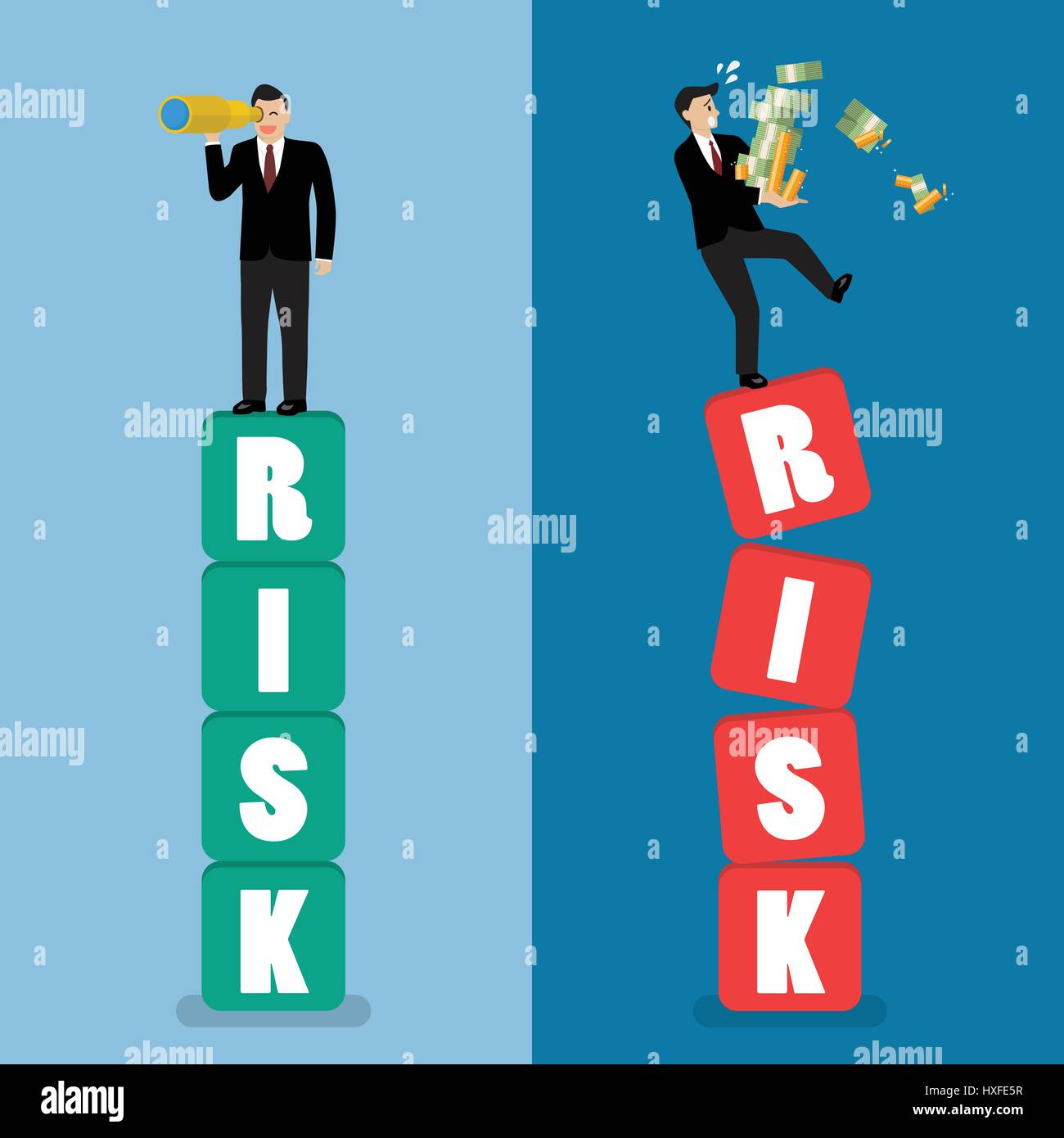 Risk assessment cartoon -Fotos und -Bildmaterial in hoher Auflösung – Alamy