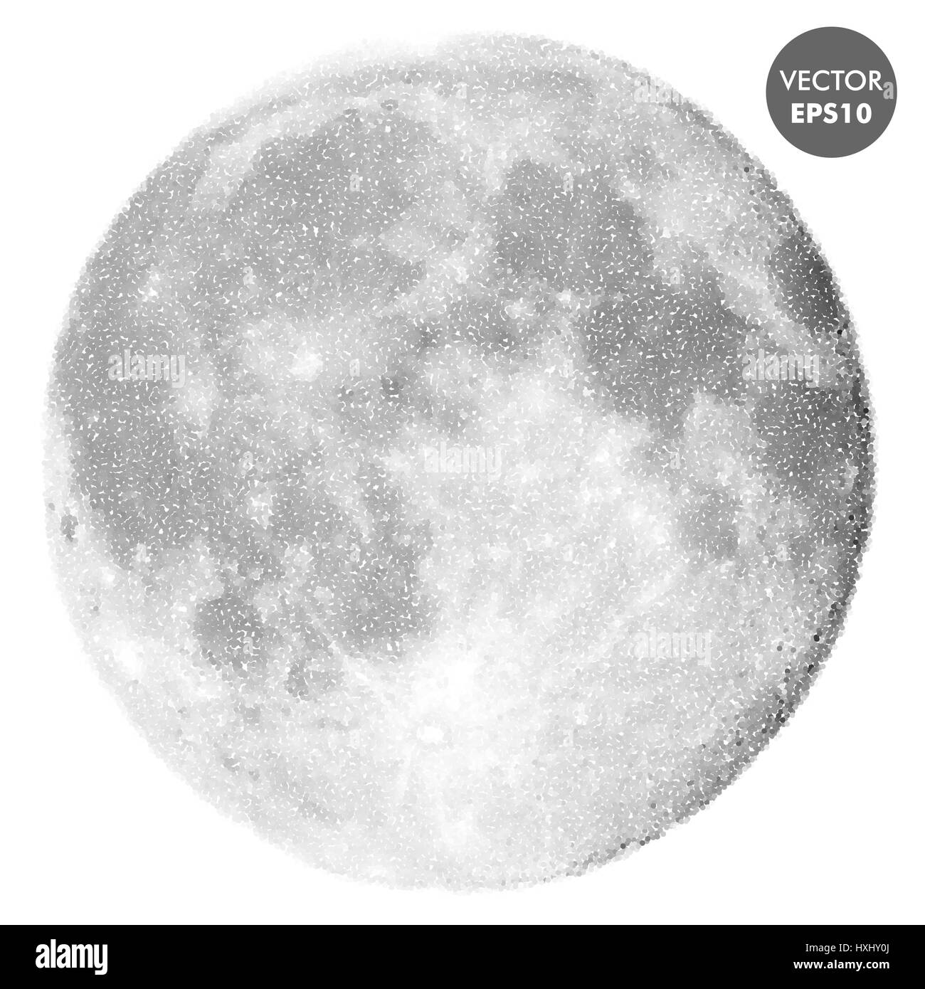 Mond-Vektor-Illustration. Raum abstrakten Hintergrund Stock ...