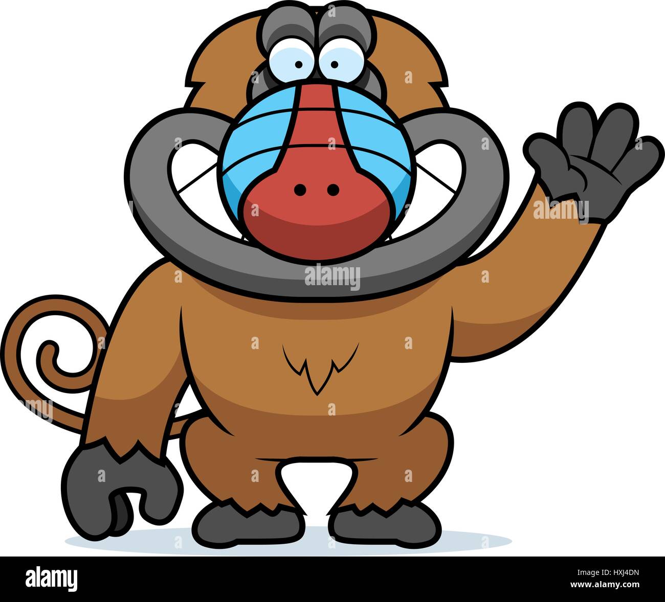 Winkender affe Stock-Vektorgrafiken kaufen - Alamy