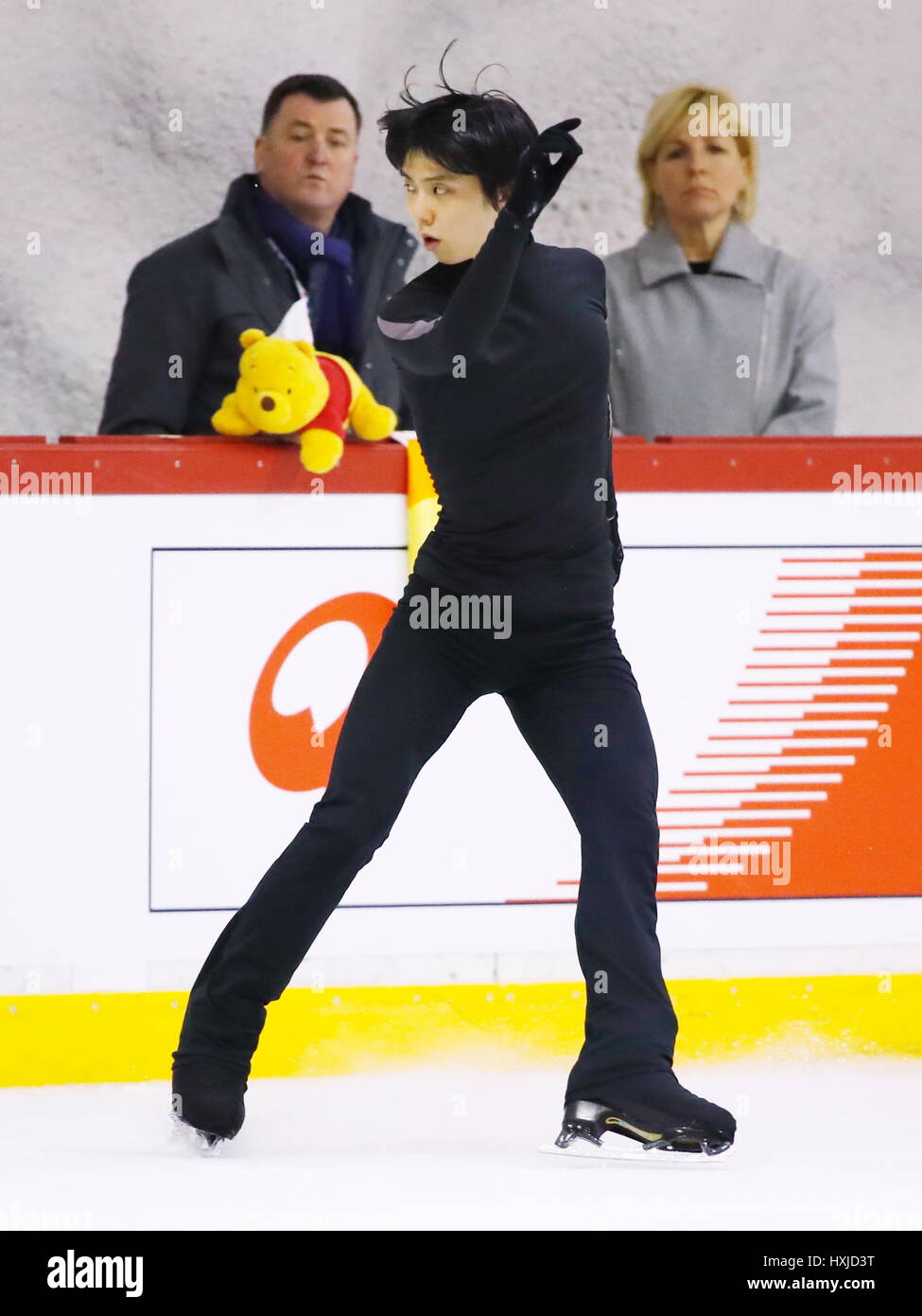 Brian Orser Yuzuru Hanyu Jpn Stockfotos und -bilder Kaufen - Alamy