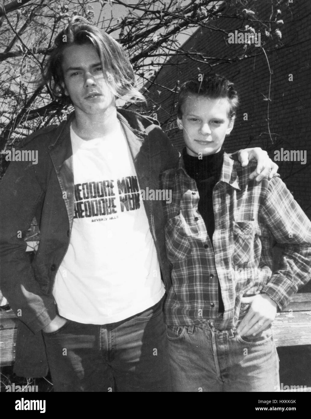 River Phoenix & Freundin Martha Plimpton abgebildet in Tacoma ...
