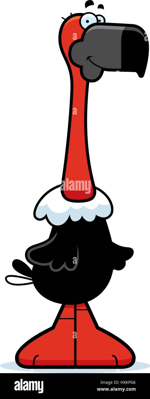 Ein Cartoon Illustration ein Geier Lächeln auf den Lippen Stock ...
