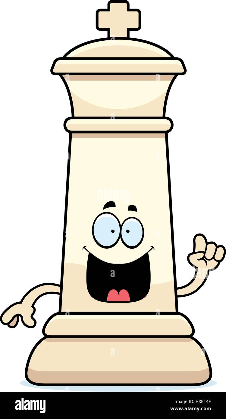 King chess piece cartoon illustration Stock-Vektorgrafiken kaufen - Alamy