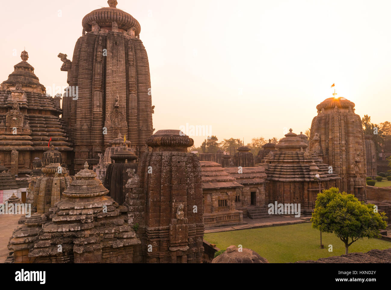 Die große Lingaraj Tempel von Bhubaneswar Stadt Odisha, Indien. Ein ...