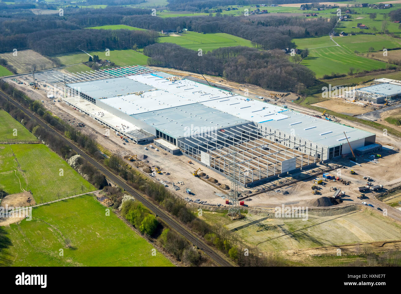 Amazon-Logistikzentrum in Werne. 'EDE4', Logistik Zentrum "DTM1" in ...