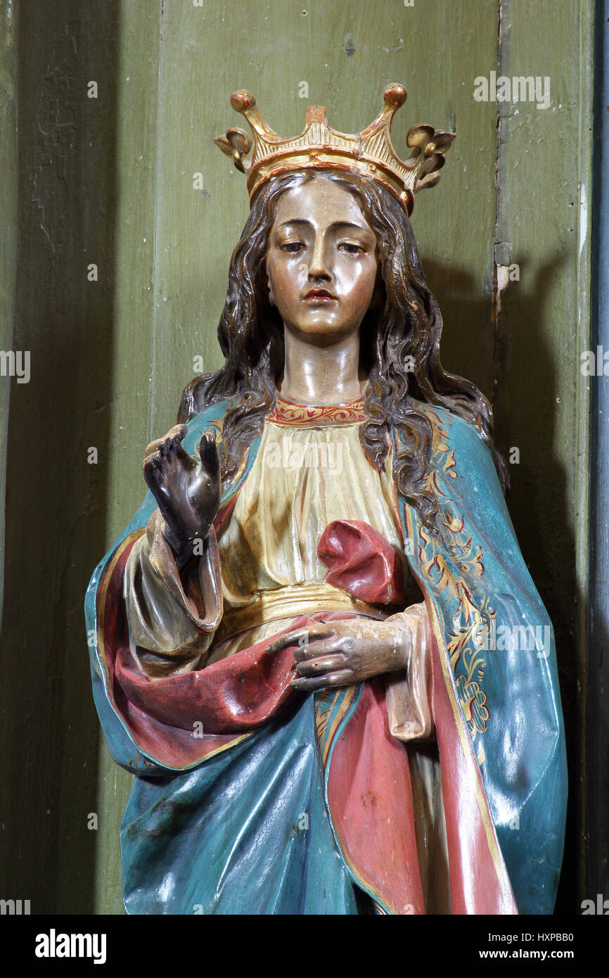 Sankt Barbara, Altar in Parish Church of St. Mary Magdalene in Donja ...