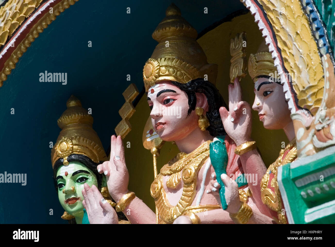 Hindu-Tempel in Tanah Rata in Cameron Highland (Malaysia) zeigt Gott ...