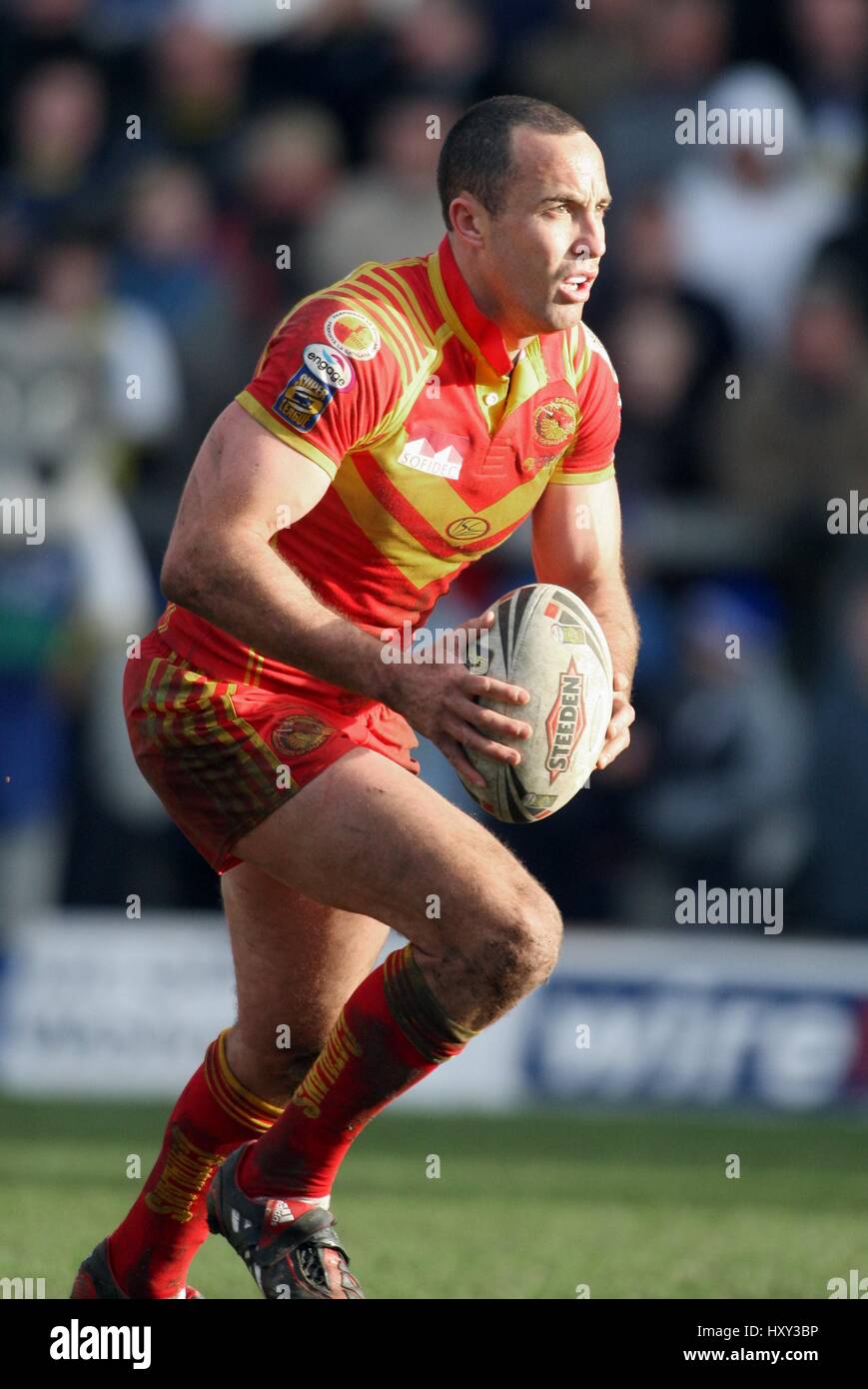 ADAM MOGG katalanische Drachen HALLIWELL JONES STADIUM WARRINGTON 2 ...