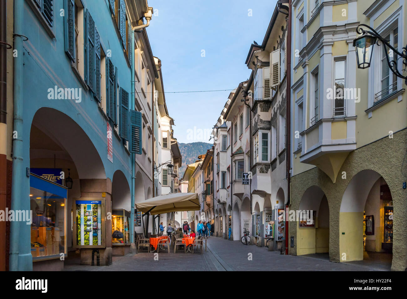 Altstadt in Meran, Südtirol, Italien, Europa Stockfotografie - Alamy