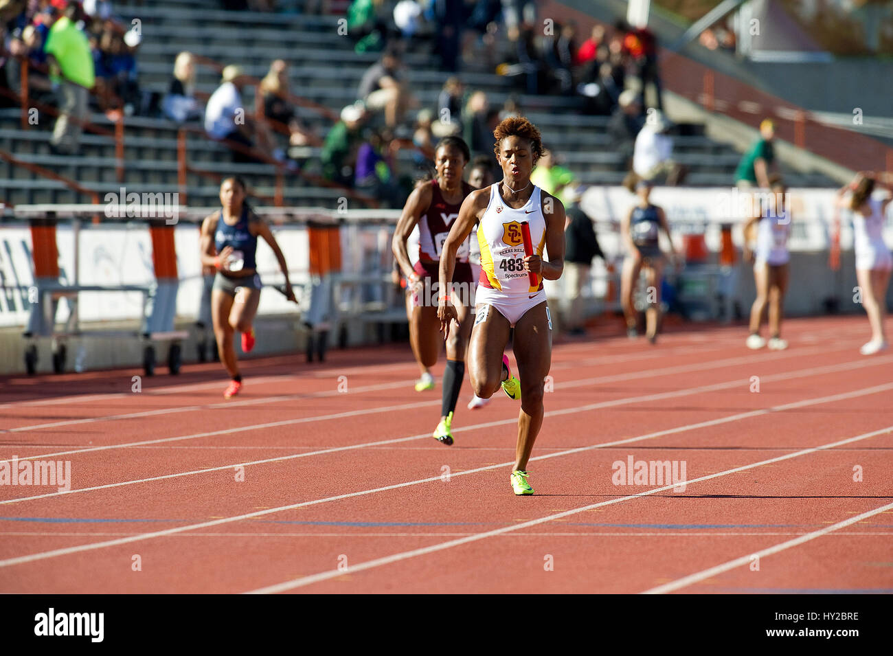 31. März 2017: Deanna Hill #4830 mit USC bei den Frauen 4 x 100-Meter ...
