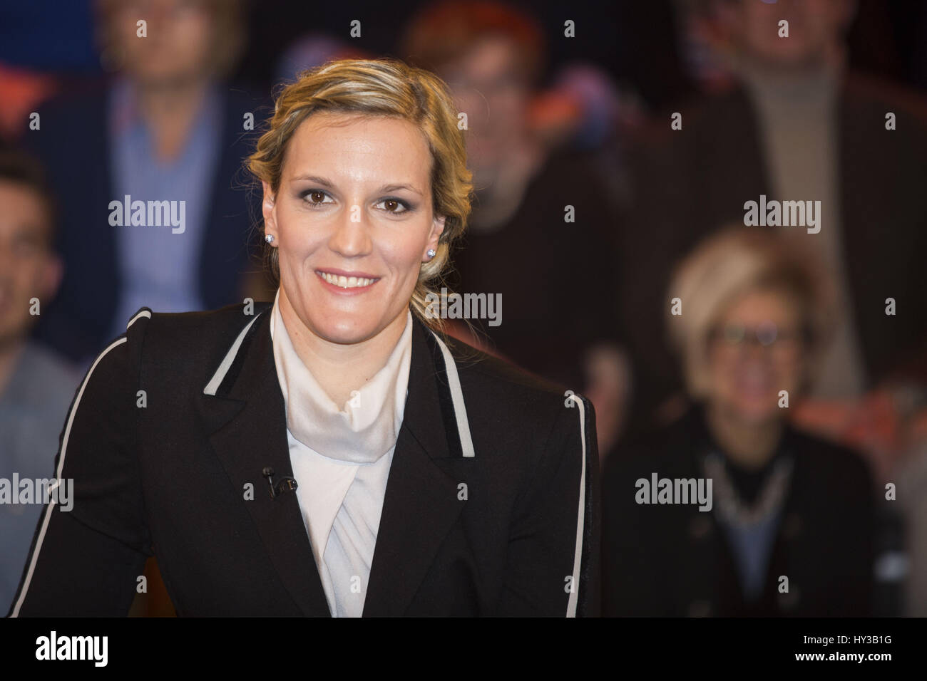 Deutschen ZDF TV Talkshow Markus Lanz bei Fernsehmacher-Studio mit ...